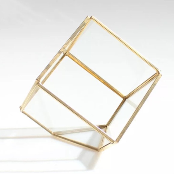 Accents | Geometric Glass Terrarium Cube | Poshmark
